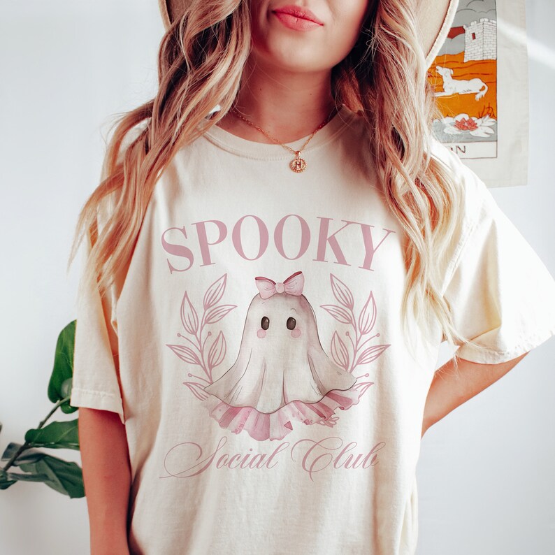 Halloween Cute Ghost Png, Social Club Png, Spooky Coquette Bow ...