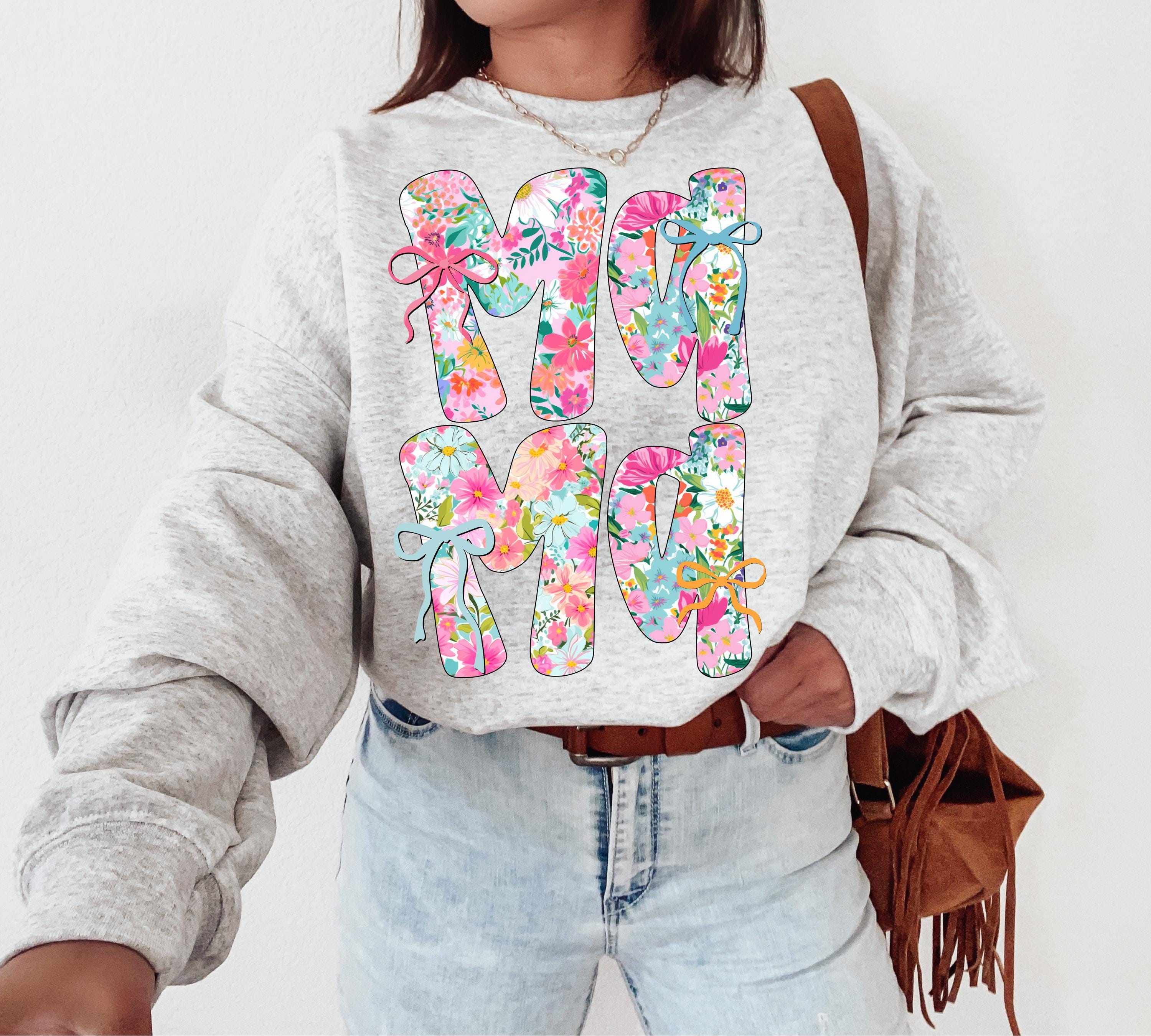 Floral Mama PNG, Preppy Mama Png, Mama Flower Png, Retro Mama Png ...