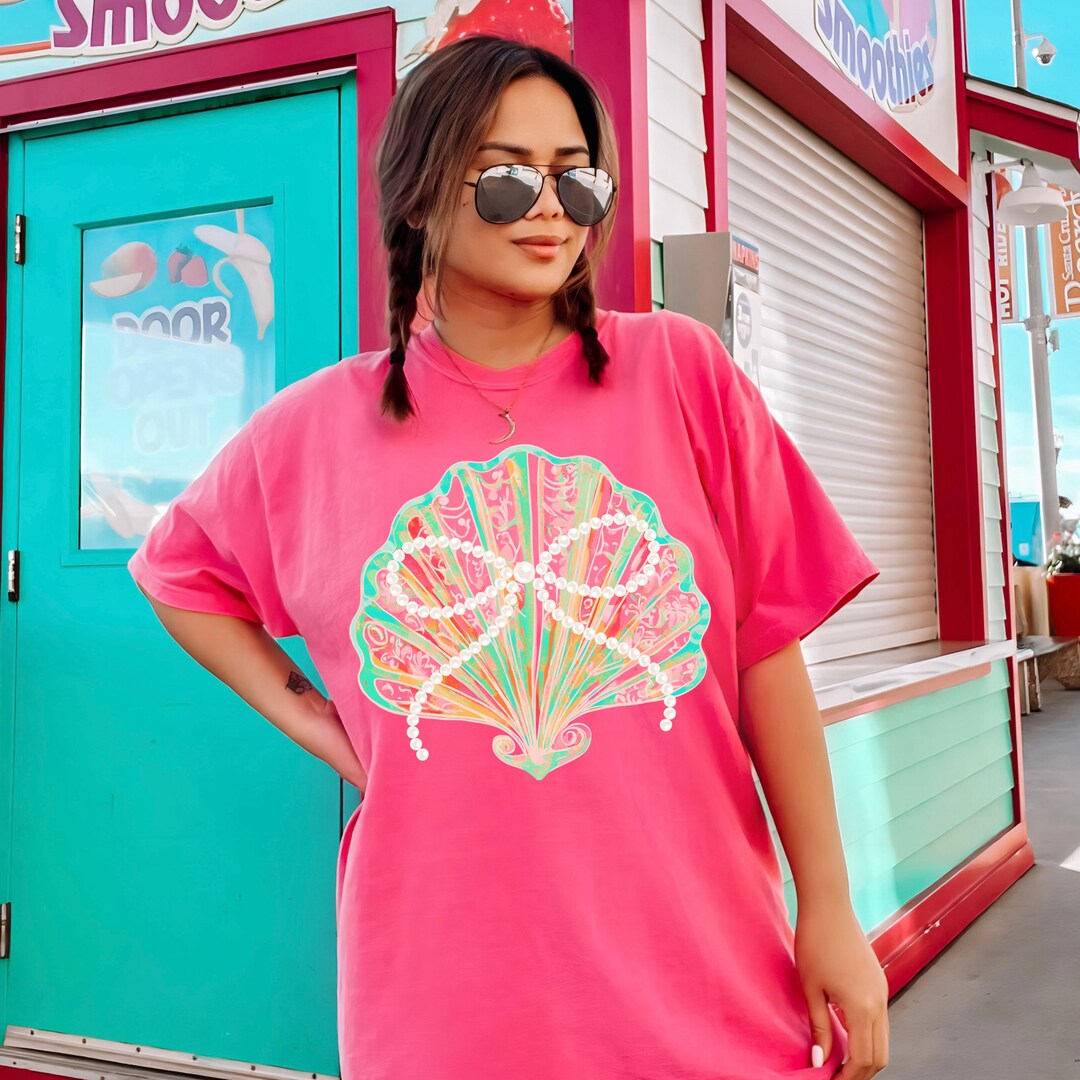 Seashell PNG Coquette Summer Beach Coastal Hawaii Preppy Beach Digital ...