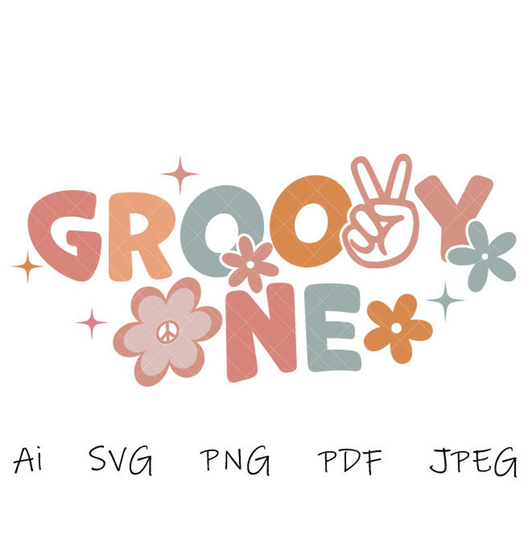 Groovy One Png Svg Girls Birthday Png girls First Birthday - Etsy