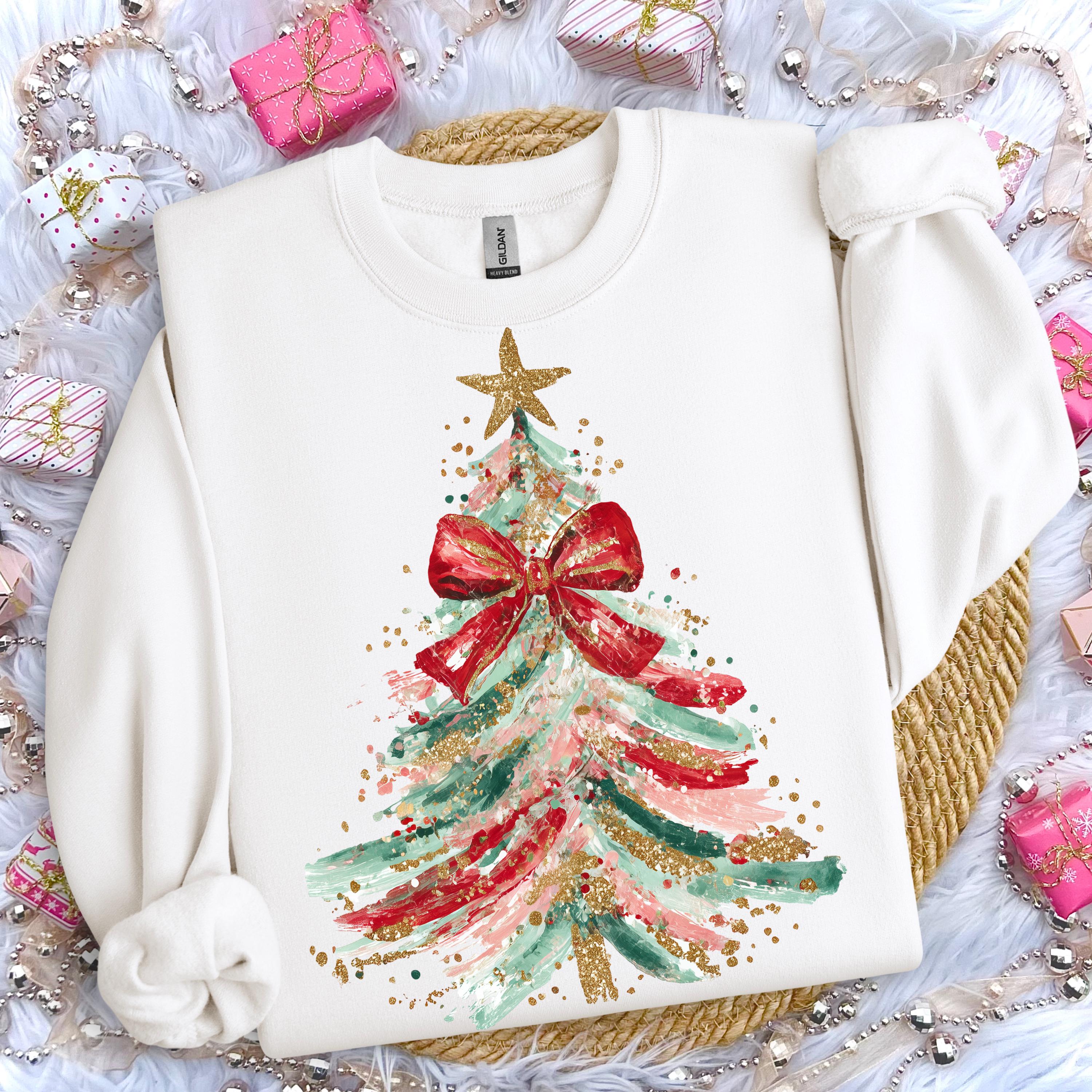 Preppy Christmas Tree PNG Messy Hand Drawn Hot Red Doodle Png Brush ...