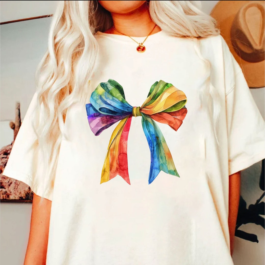 Coquette Bow Png Pride Shirt Png LGBTQ Shirt Png Lesbian T-shirt Pride ...