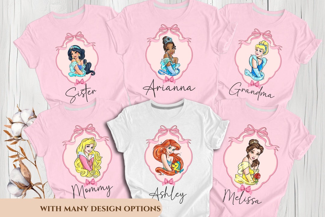 Disney Princesses Squad Shirt, Disney Princess Coquette Shirt, Disney ...
