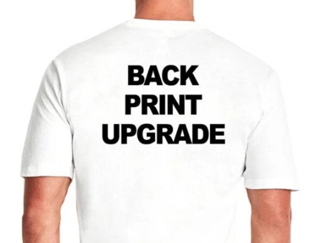 Backside Print Upgrade - Etsy