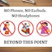 No Cell Phones, No Earbuds, No Headphones Signs - 13 Back to School ...