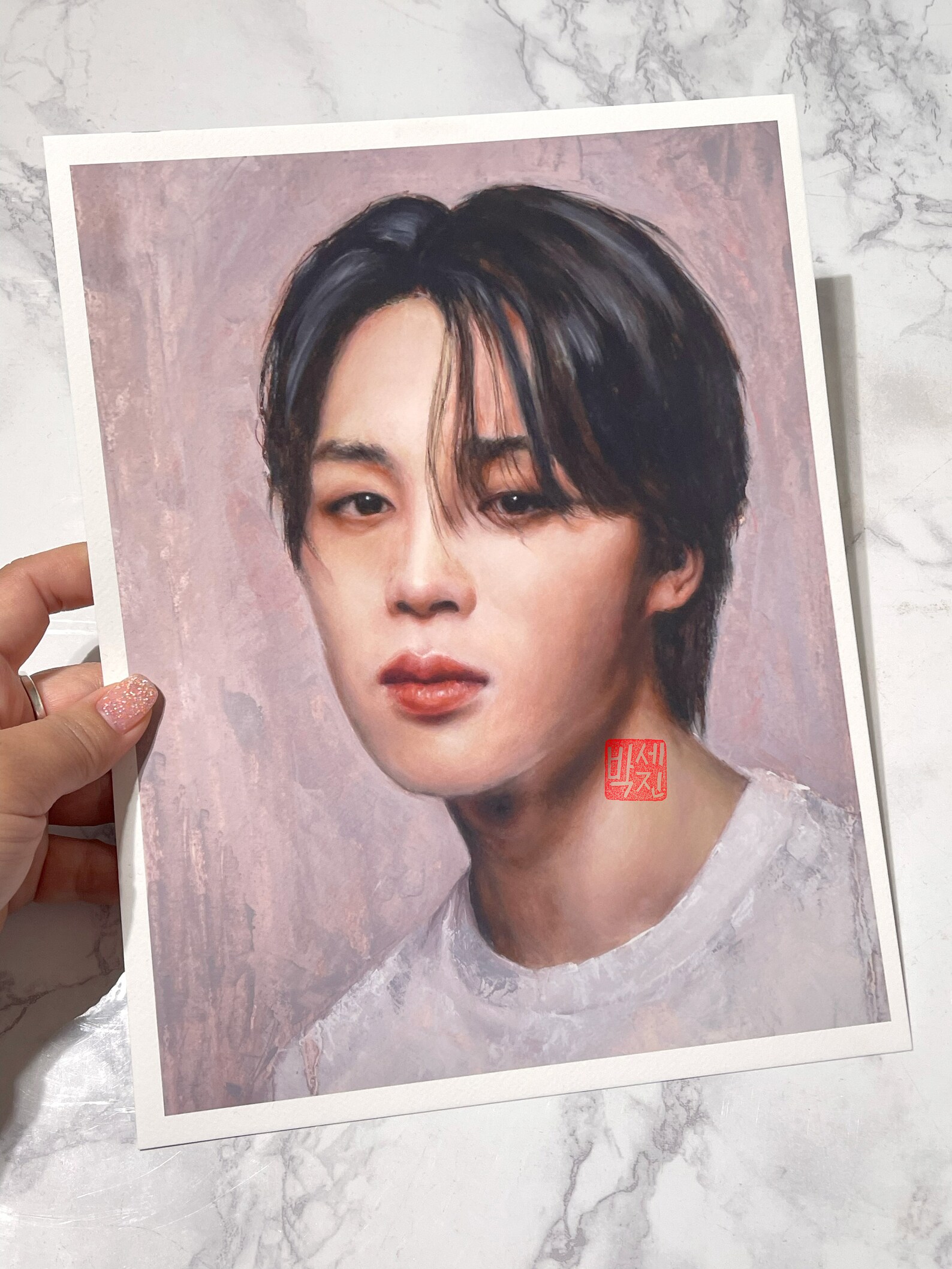 Jimin Face BTS Fan Art Print - Etsy