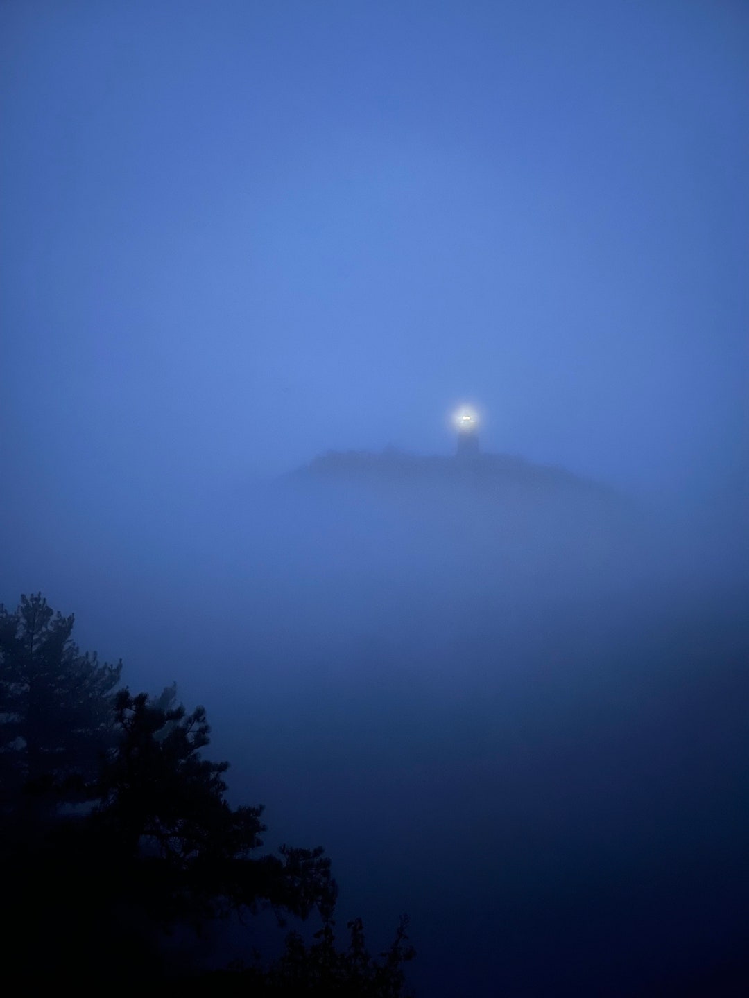 Skytop Tower in Fog Photo - Etsy