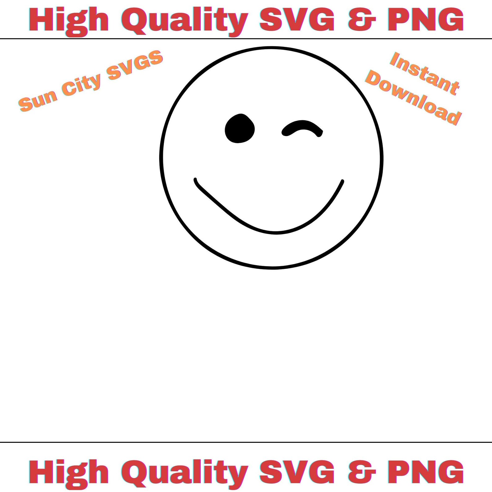 Smiley Face SVG Winking Smiley Face SVG Winking Smiley Face - Etsy Canada