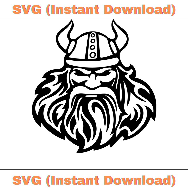 Viking SVG Viking Silhouette SVG - Etsy