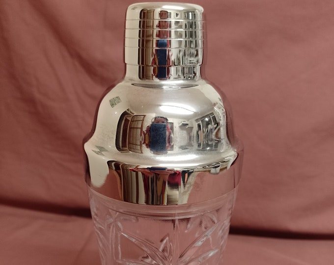 Bohemia Lead Crystal Cocktail Shaker. Palm Tree Cut - Etsy