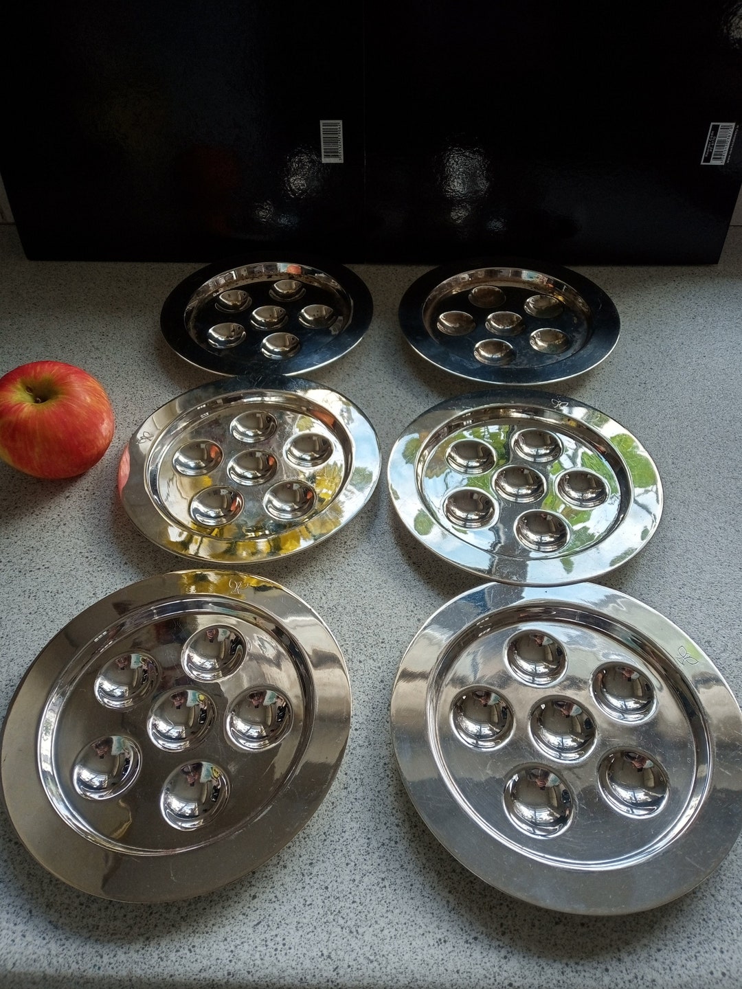 RARE 6 EPNS A.1 ESCARGOT snail Trays - Etsy