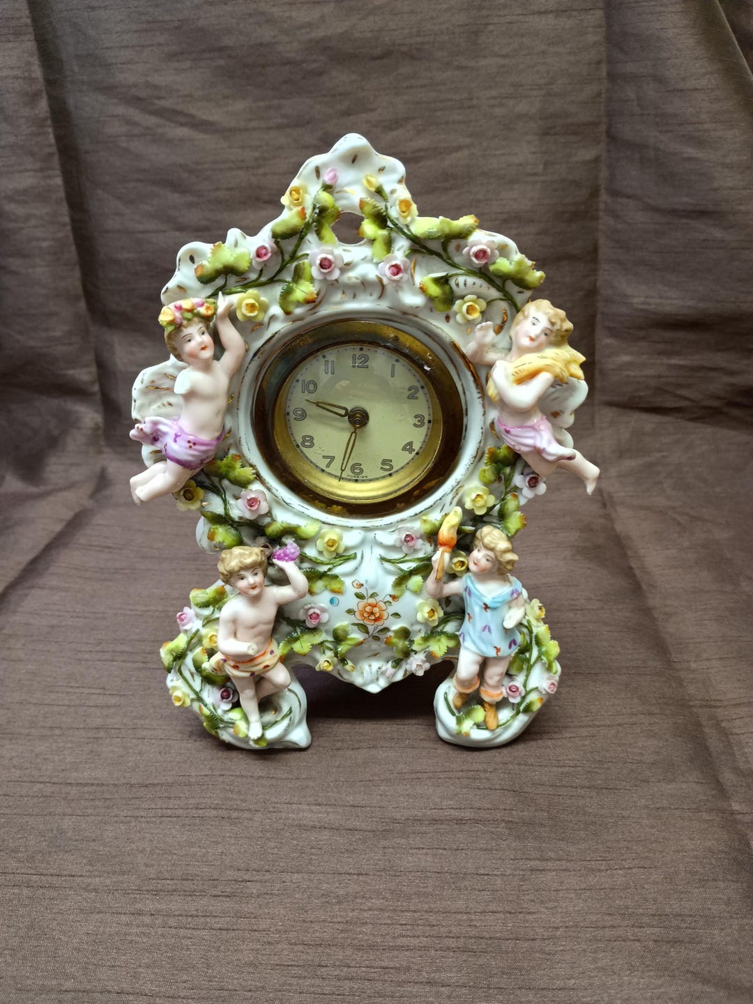 Extremely Rare Antique Meissen Augustus Rex Clock, Hand Painted With ...