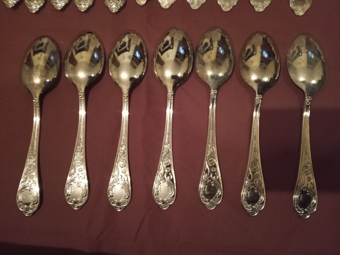 18 Pieces ITALIAN Silver-plate EP Zing A.800 Cutlery - Etsy