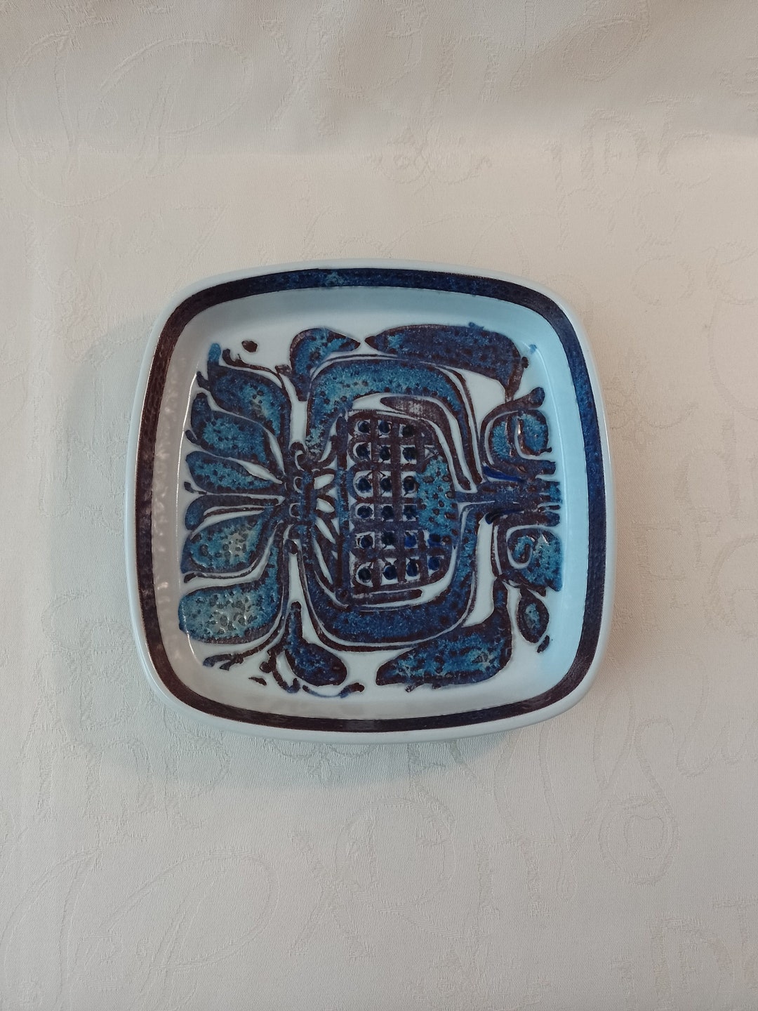 ROYAL COPENHAGEN BACA Fajance Bowl. Number 2883. 17cm. Hand Painted ...