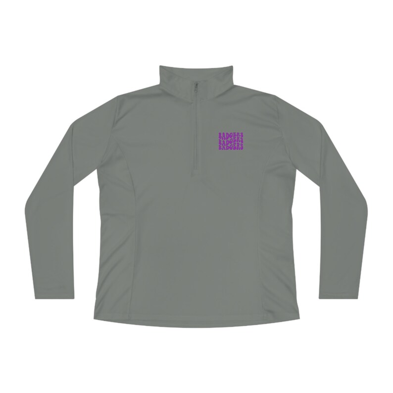 Badgers Ladies Quarter-zip Pullover - Etsy
