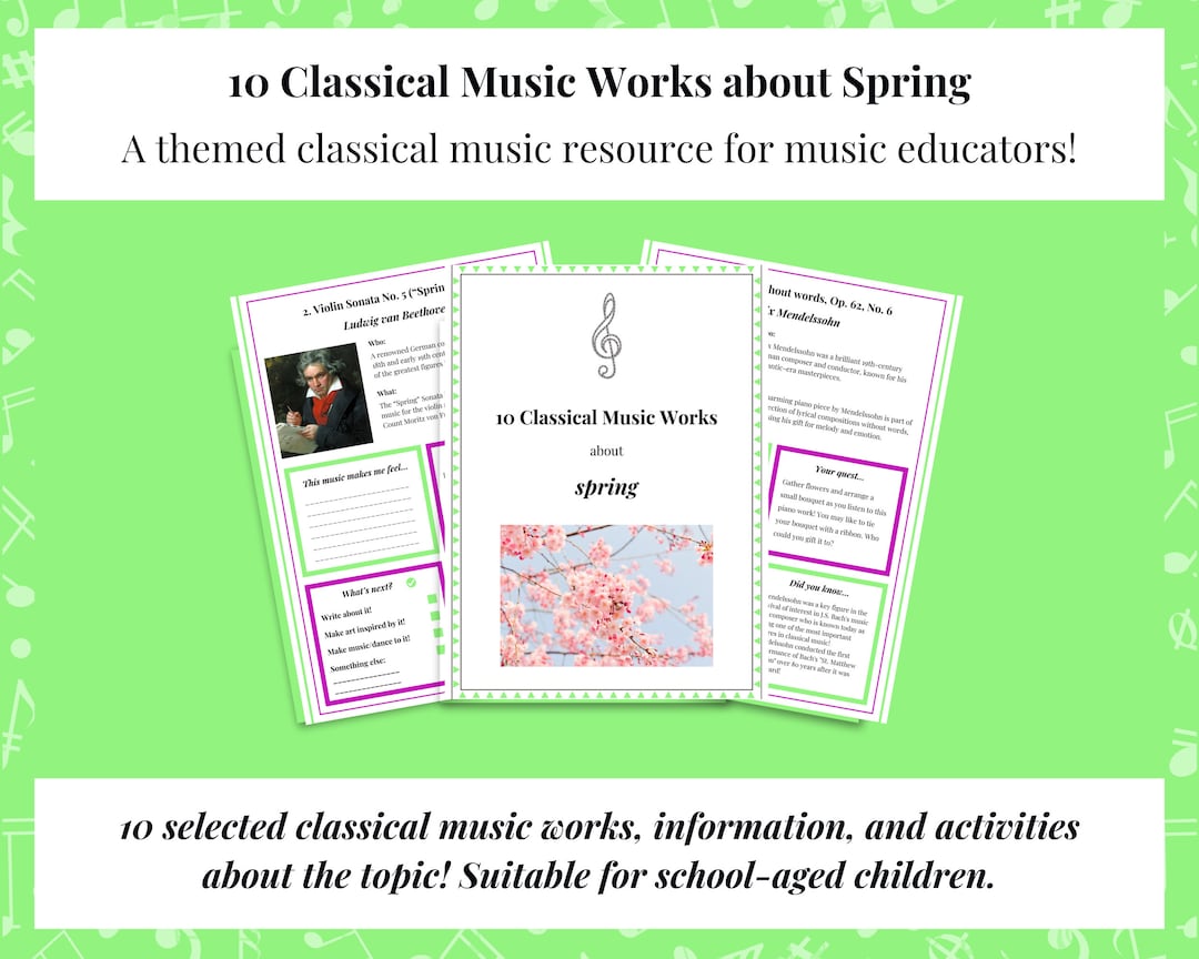 10 Classical Music Works About Spring | Composer History | Music ...