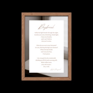 Daybreak Original Poem Digital Download Wall Art Available in A5/A4/A3 ...