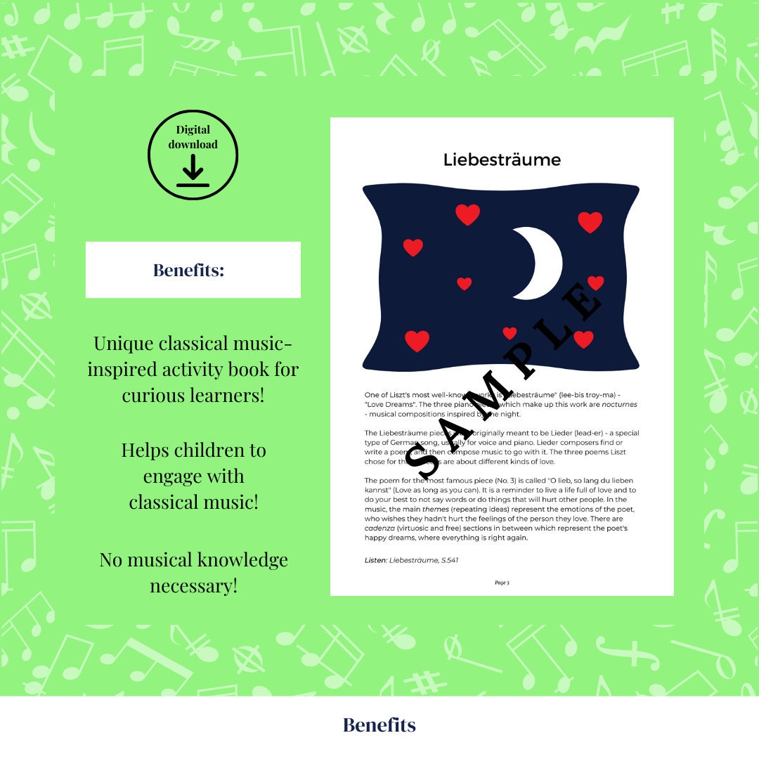 Franz Liszt Classical Music for Children Composer Activity Guide ...