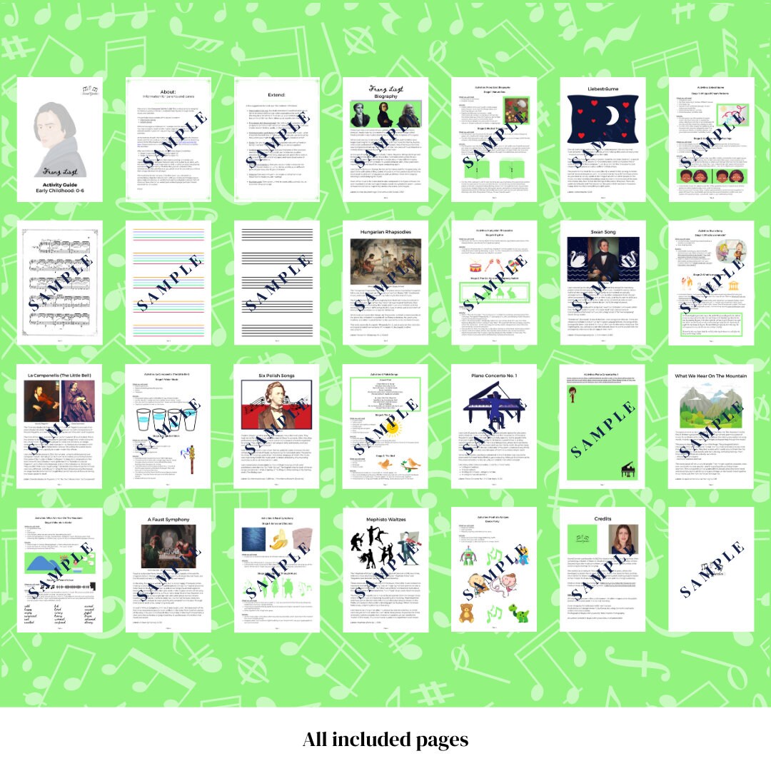 Franz Liszt | Classical Music for Children | Composer Activity Guide ...