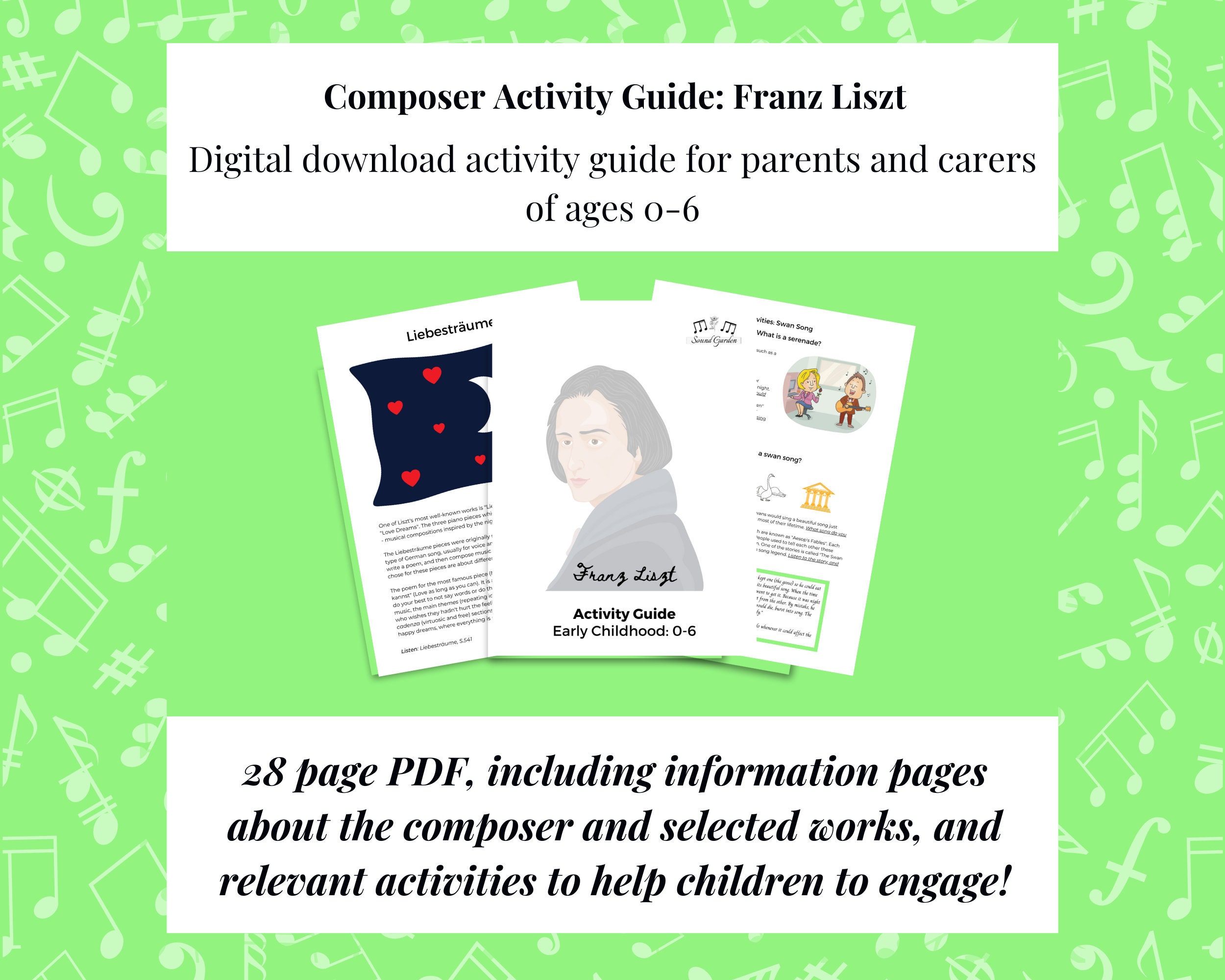 Franz Liszt Classical Music for Children Composer Activity Guide ...