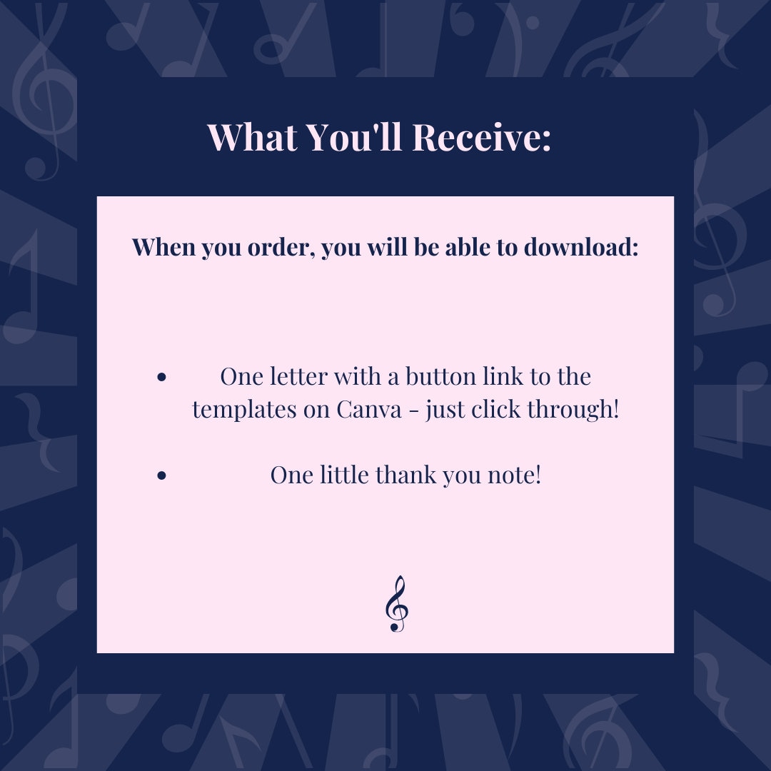 Music Meet the Teacher Template CANVA EDITABLE Back to School Musicians ...