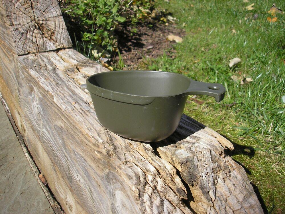 TWO Original & Genuine Swedish Army Mess Kit Plastic Drinking Mug Kuksa ...