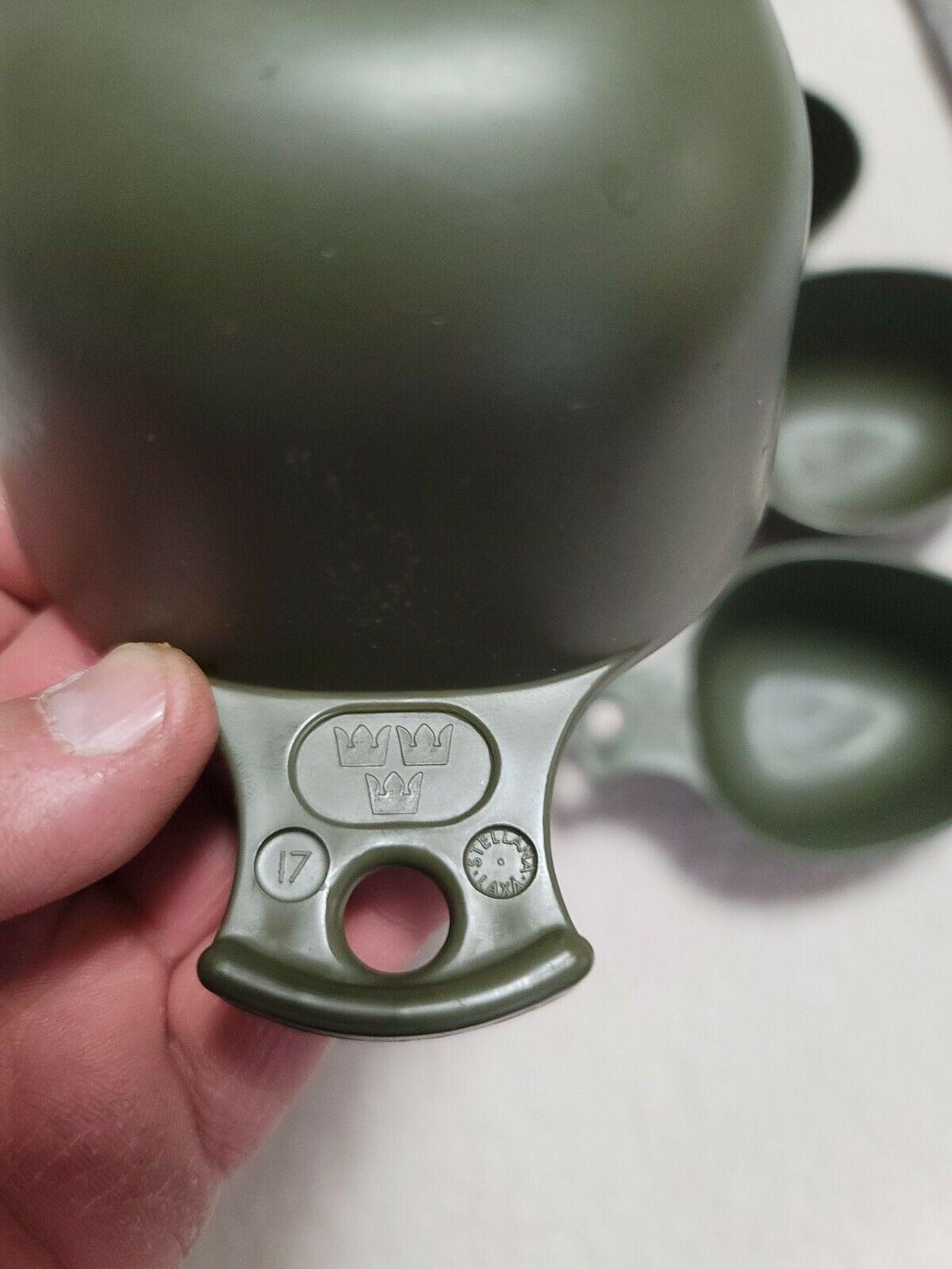 TWO Original & Genuine Swedish Army Mess Kit Plastic Drinking Mug Kuksa ...