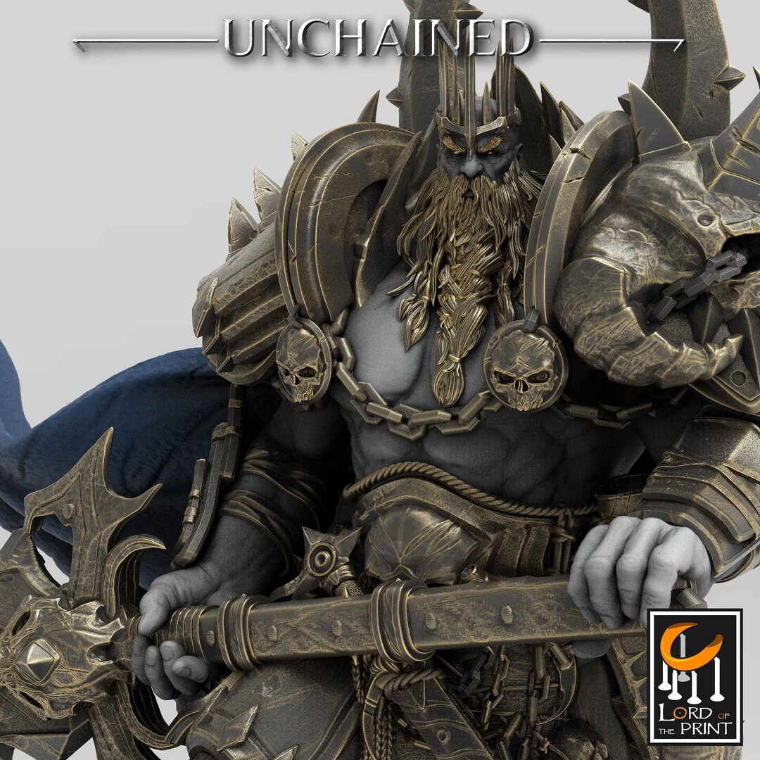 King Olaf Unchained Rescale Miniatures 8K Resin Printed Tabletop ...