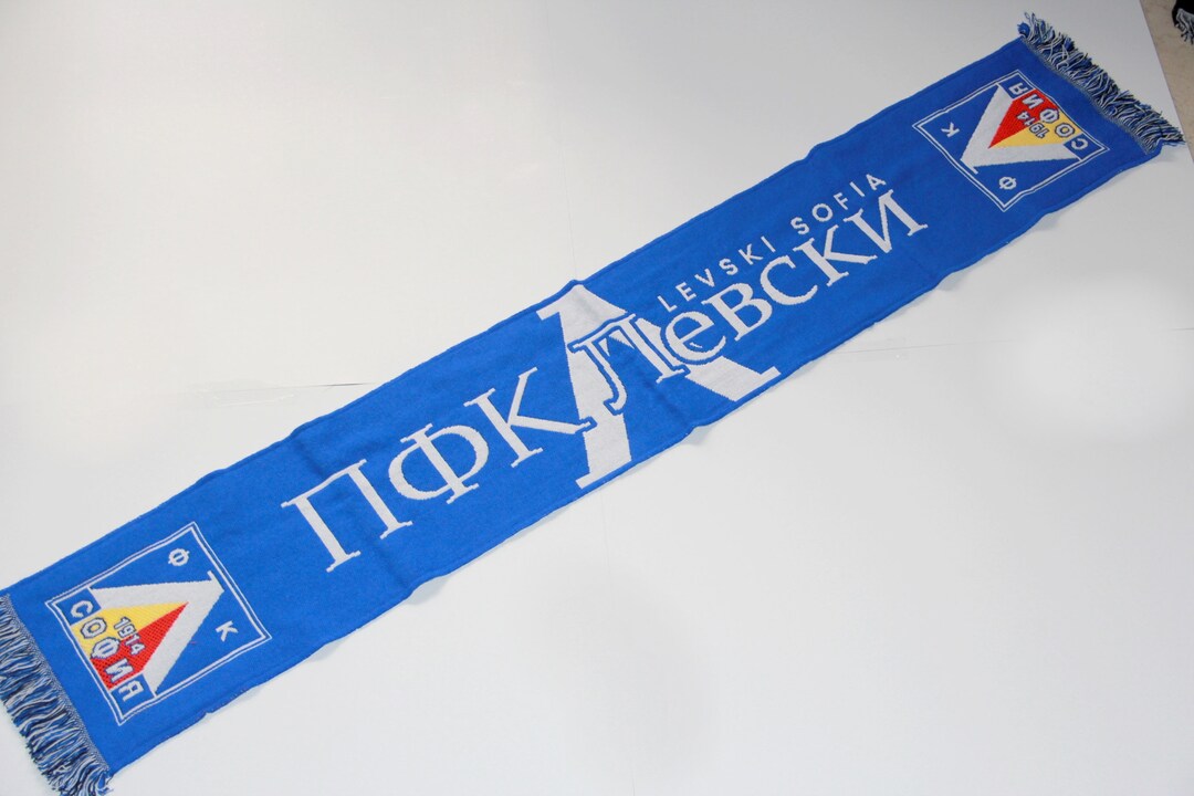 Scarf Levski Sofia Club Bulgaria Calcio Football Gift Soccer Gift - Etsy