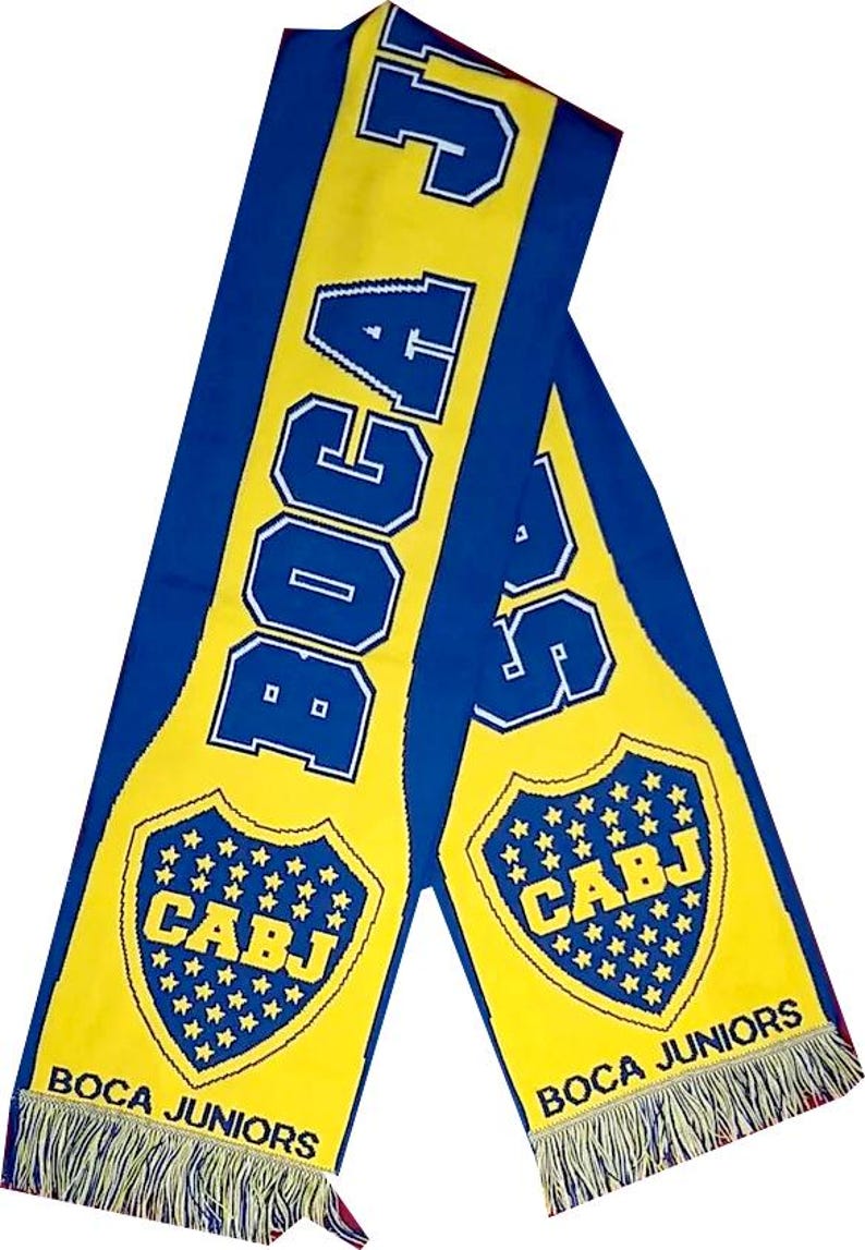Scarf Boca Juniors Diego Maradona Argentina Calcio Football Gift Soccer ...