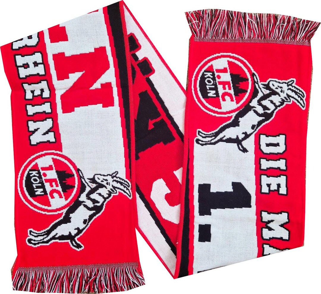 Scarf Fc Koln Germany Deutschland Calcio Football Gift Soccer Gift - Etsy