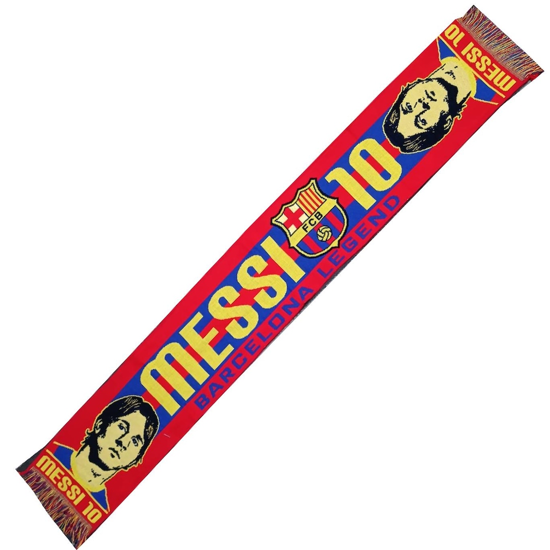 Scarf Lionel Messi Barcelona Legend Sides Schal Scarves Gift Sa 100% ...