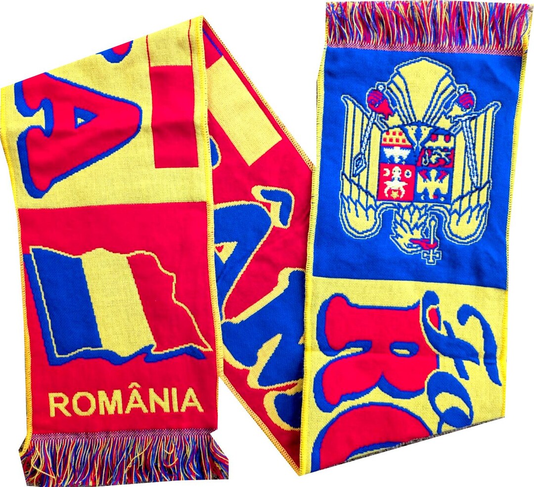 Scarf Romania National Team Country Fan Supporter Calcio Football Gift ...