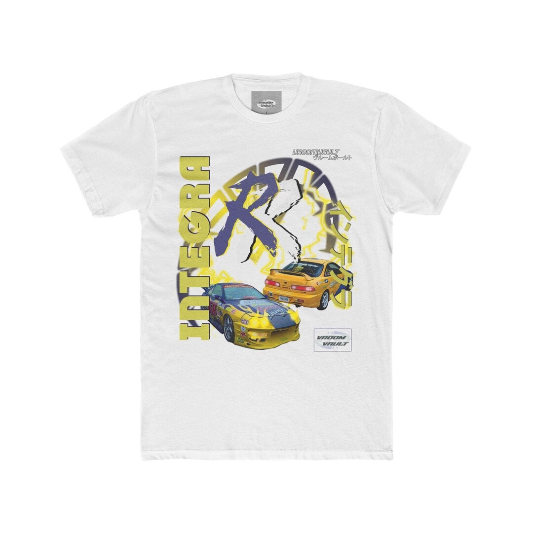 Vintage Honda Integra Type R Racing Graphic T-shirt JDM Car Lover Tee ...