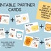 Time to Pair Up--classroom Printable Partner Cards - Etsy