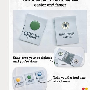 Bed Sheet Labels: Easy Bed Making, Organized Linens Closet - Etsy