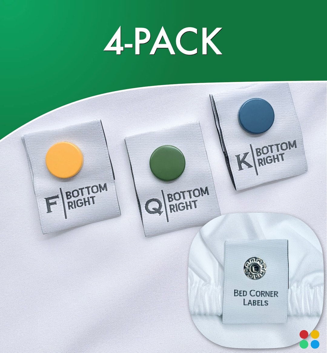 Bed Sheet Tags, Easy Bed Making, Labels for Bed Sheets, Organized ...