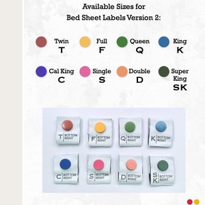 Bed Sheet Labels: Easy Bed Making, Laundry Organization - Etsy