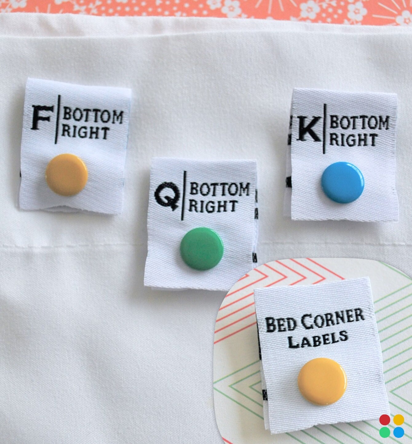 Bed Sheet Size Tags: Laundry Organization Hack - Etsy