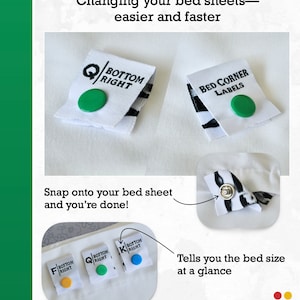Bed Sheet Size Tags: Laundry Organization Hack - Etsy