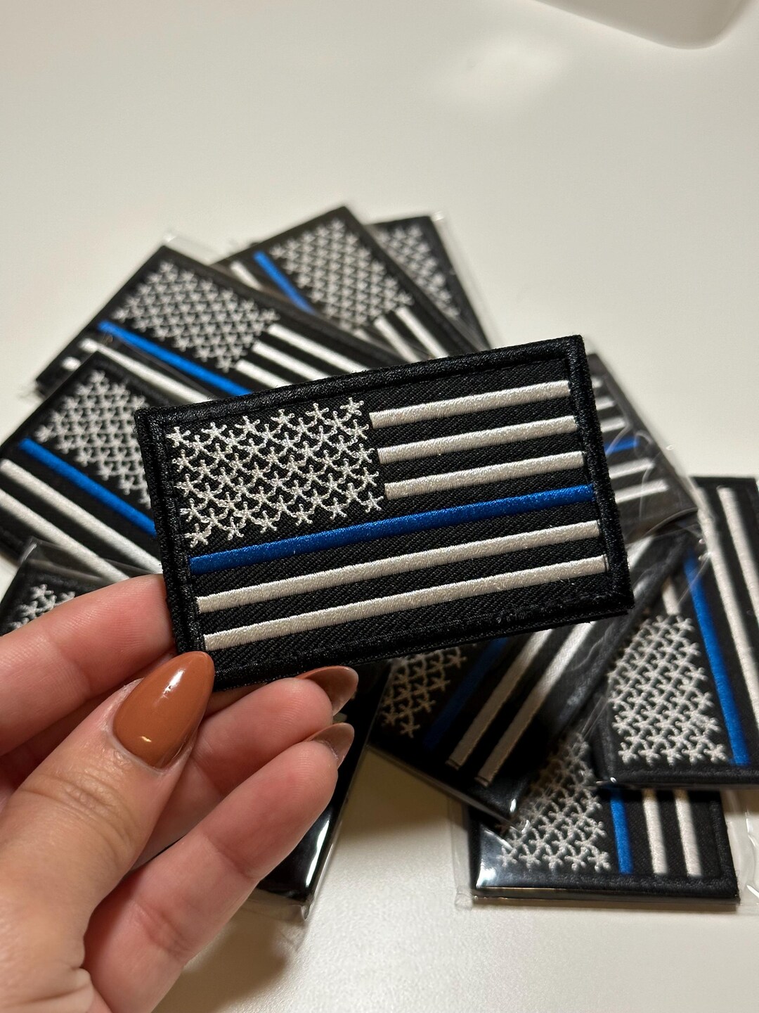 Velcro Patch / Military / USA / Tactical / US Flag / Back the Blue ...