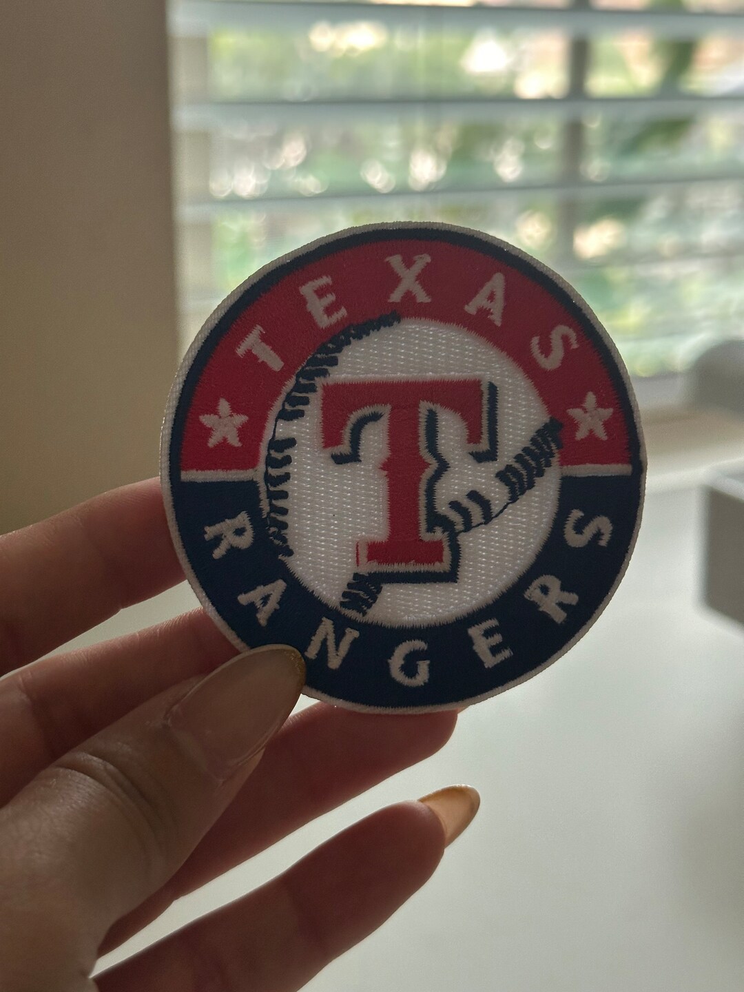 Texas Rangers Iron-on Chenille Patch 3 in / Trucker Hats / Jean Jacket ...
