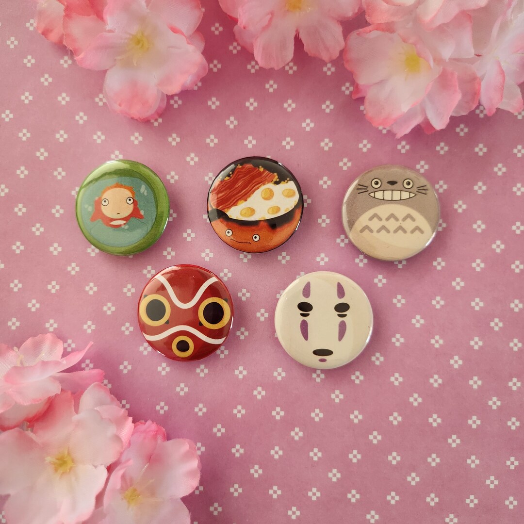 Ghibli Badges/magnets (set or Unit) - Etsy