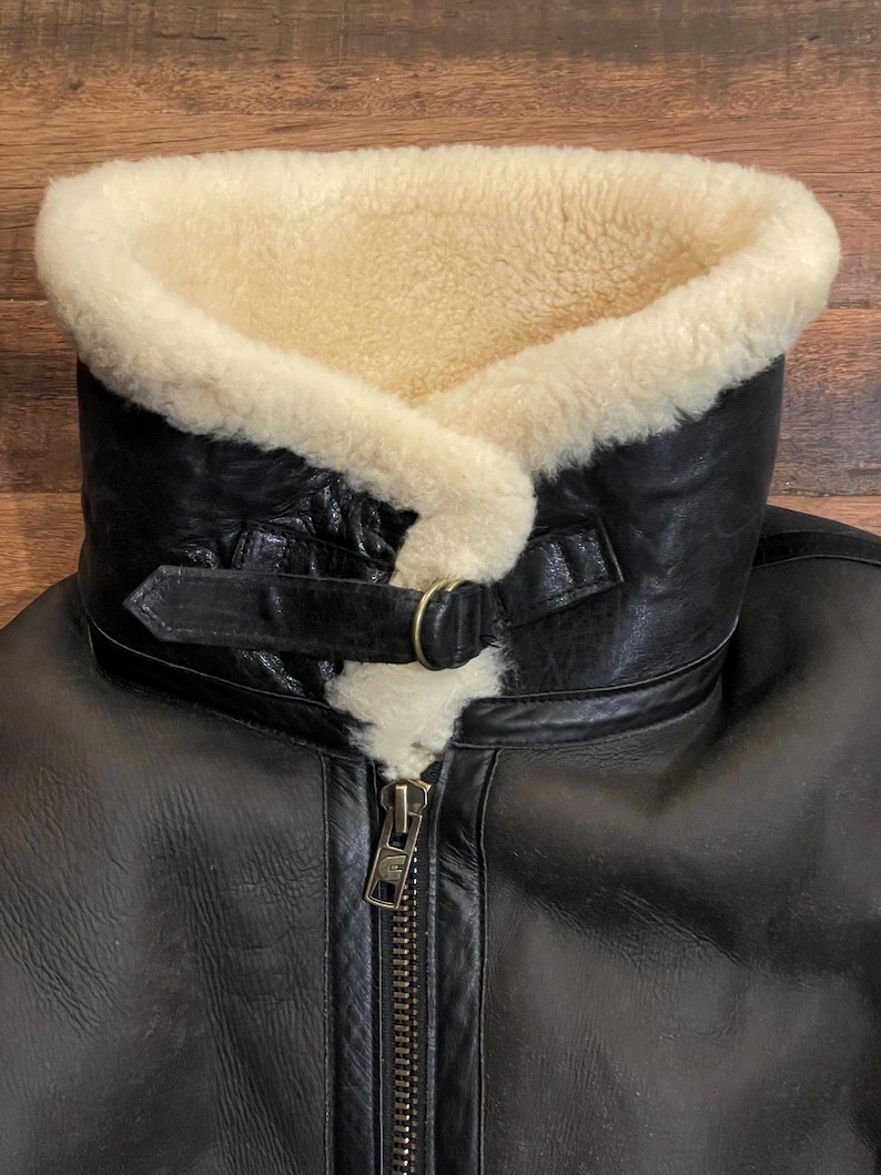 The Olde Hide House Leather Shearling Bomber Jacket Irving - Etsy Canada