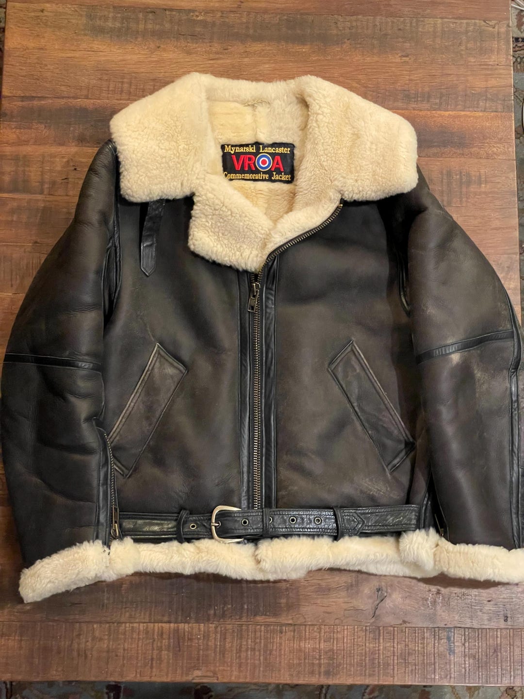 The Olde Hide House Leather Shearling Bomber Jacket Irving - Etsy Canada