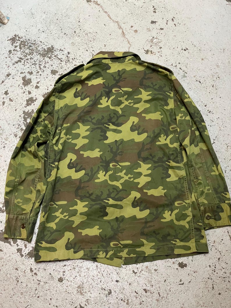 1980 Iraqi Popular Army Jacket M-1948 Erdl Leaf Camo HBT Made in ...
