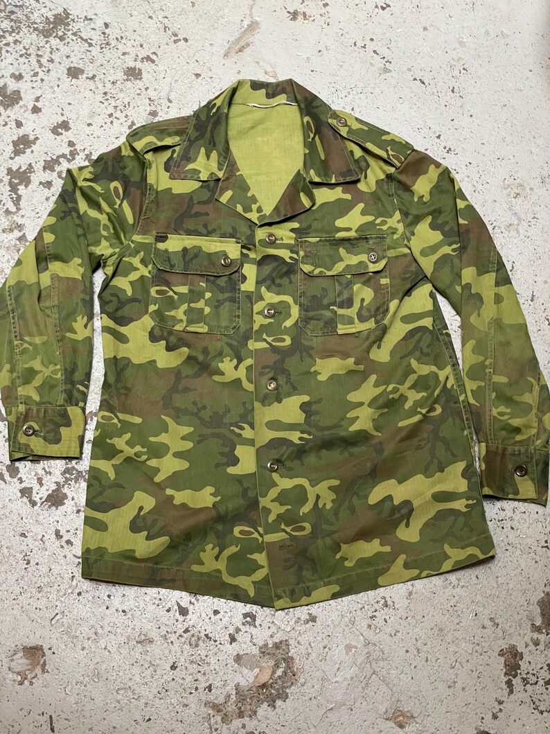 1980 Iraqi Popular Army Jacket M-1948 Erdl Leaf Camo HBT Made in ...