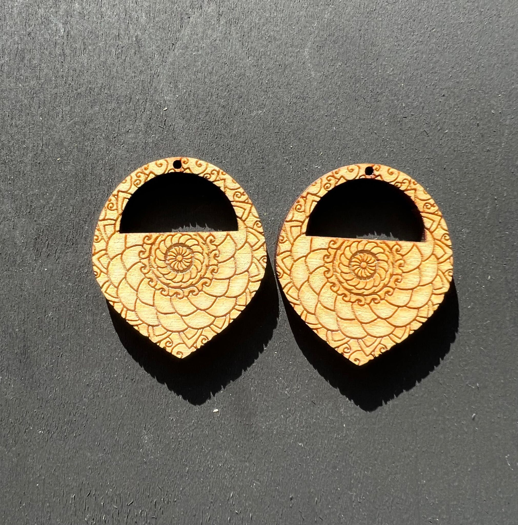 Teardrop Cutout Earring Laser File, Svg, Pdf, Dxf - Etsy