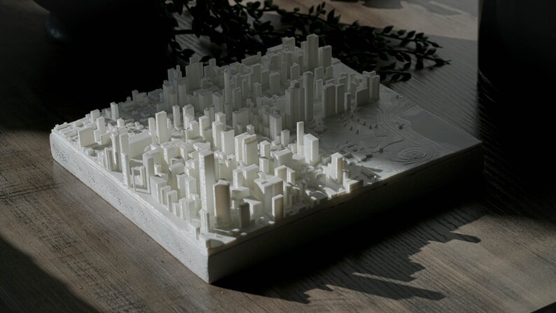 Chicago 3D Printed Map, 8 Inches - Etsy