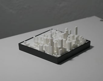 Chicago Shadow Box 3D Downtown Skyline Artwork River Boat Architecture ...